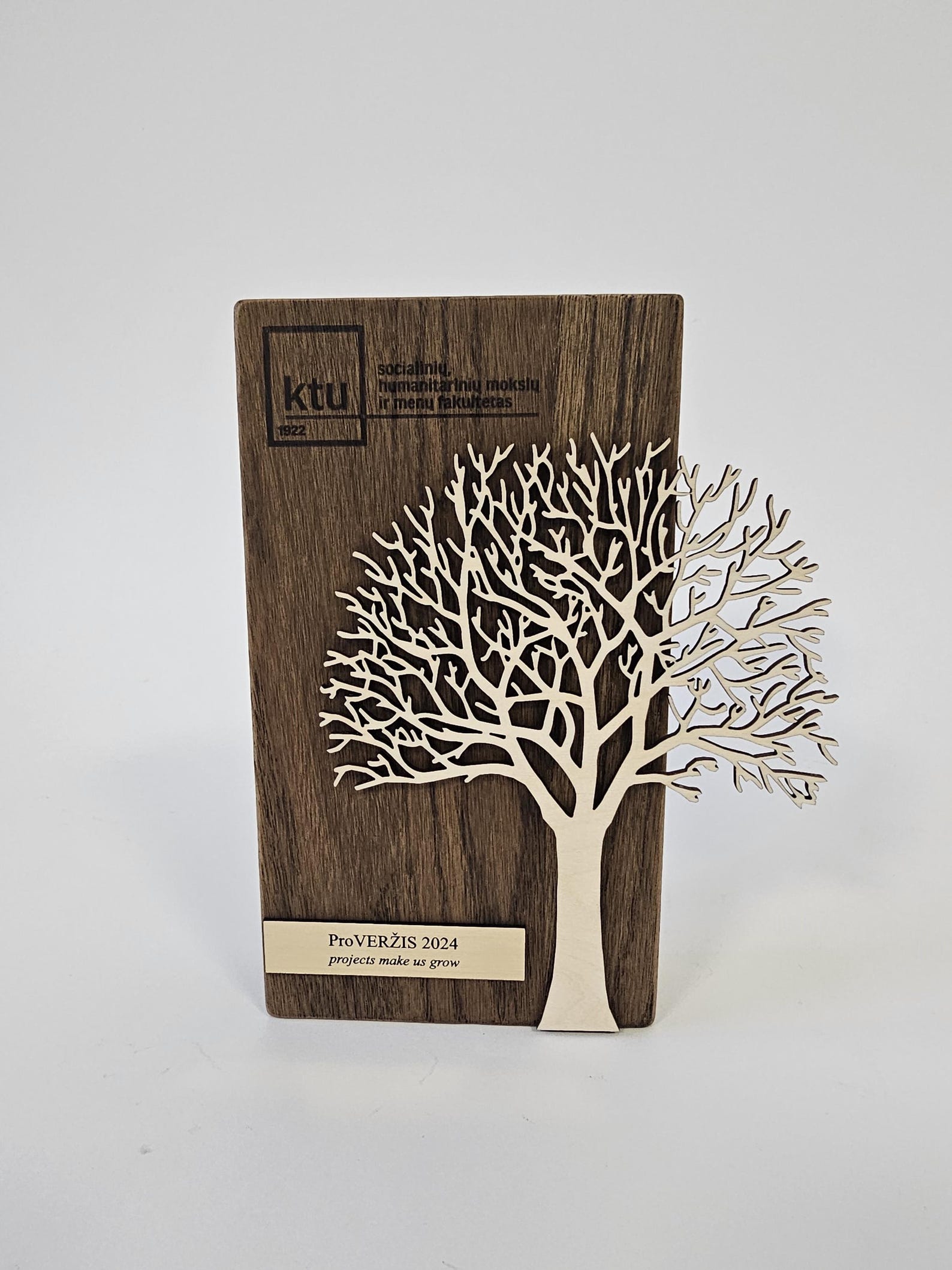 Wooden Three Form Award, Bespoke Award, Personalized Engraved Award ...