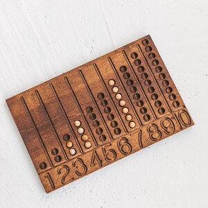 Montessori Math Manipulative, Wooden Numbers and Counting, Waldorf ...