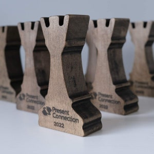 Personalized Wooden Chess Trophy - Custom Engraved Award for Chess ...