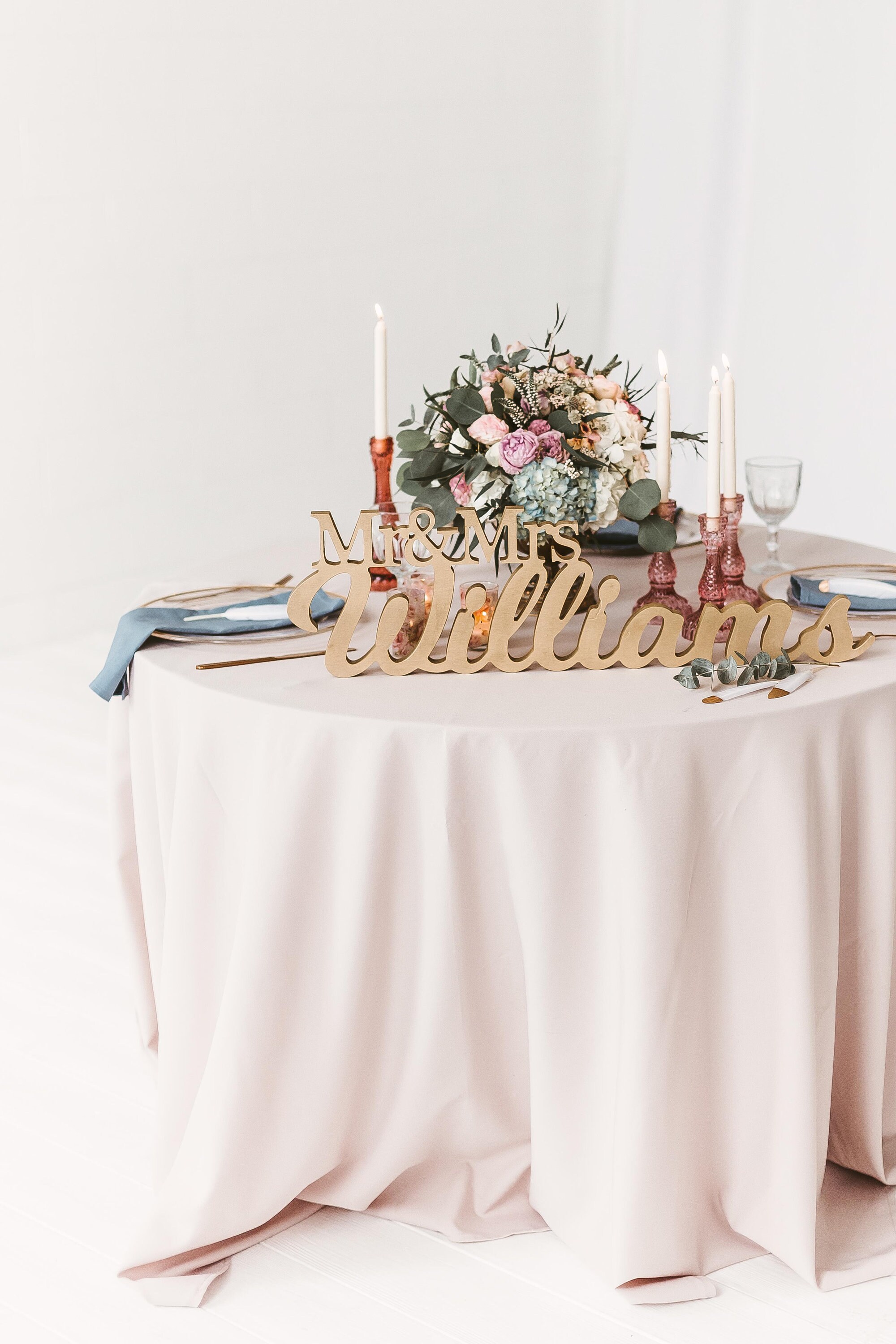 Family Name Sign Table Decorations Last Name Wood Sign | Etsy