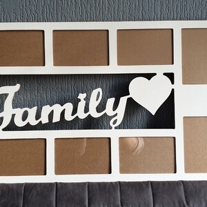 Custom Text Photo Collage Frame, Personalized Photo Frame Collage, Gift ...