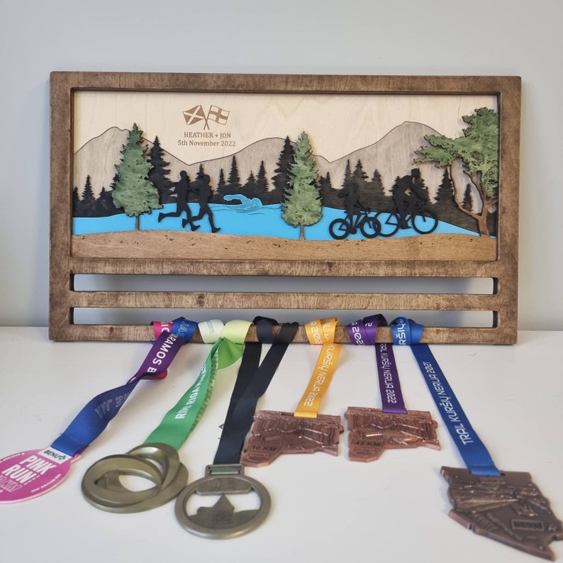 CUSTOM Medal Display Running Marathon, Medal Hanger, Sports Gift ...