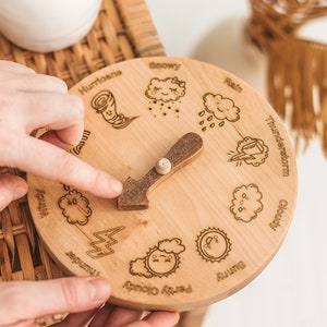 Weather Wheel Toy - Preschool Teaching - Weather Station for Kids ...