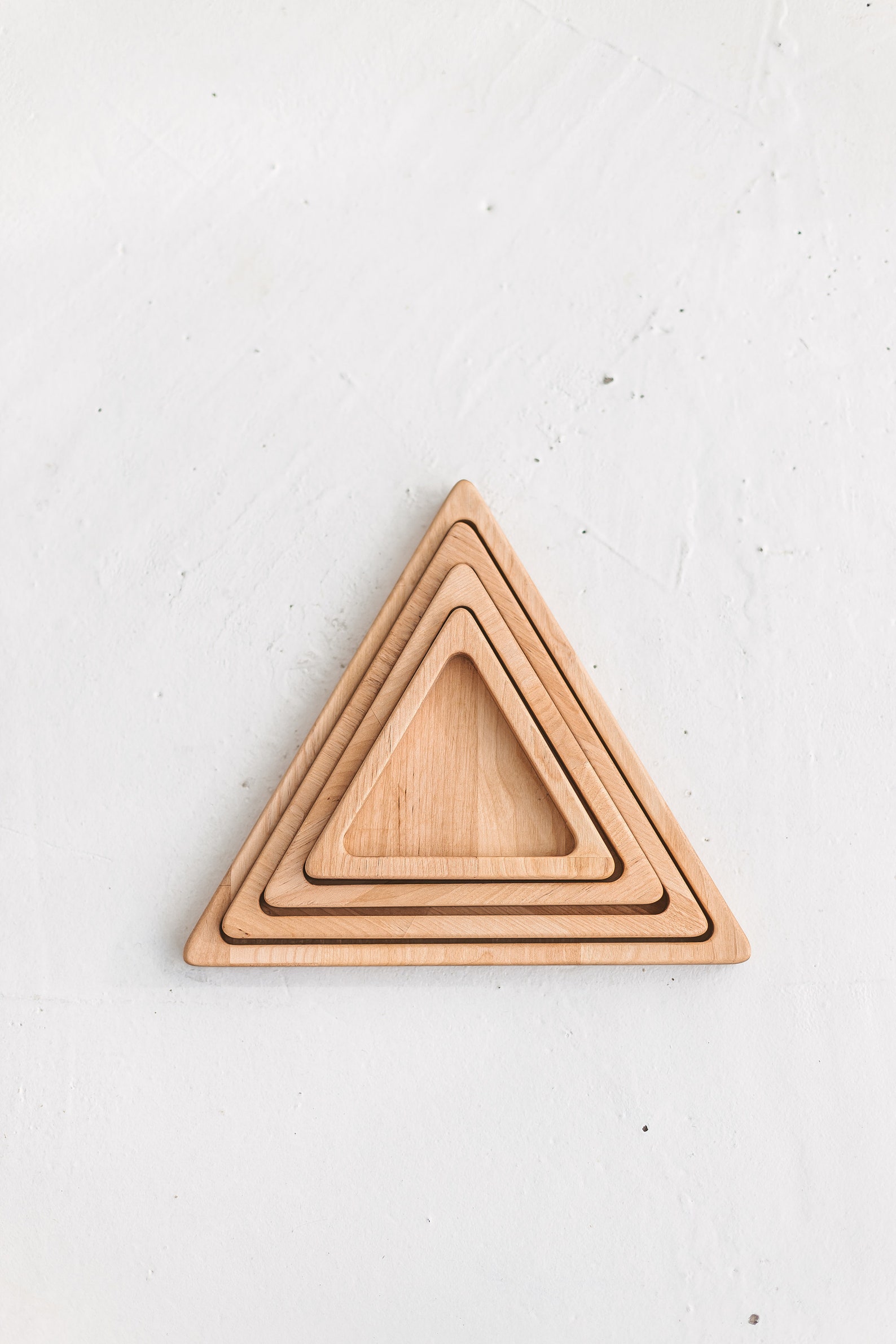 Wooden Tray Triangle Decor Wooden Pretty Decorative Trays - Etsy
