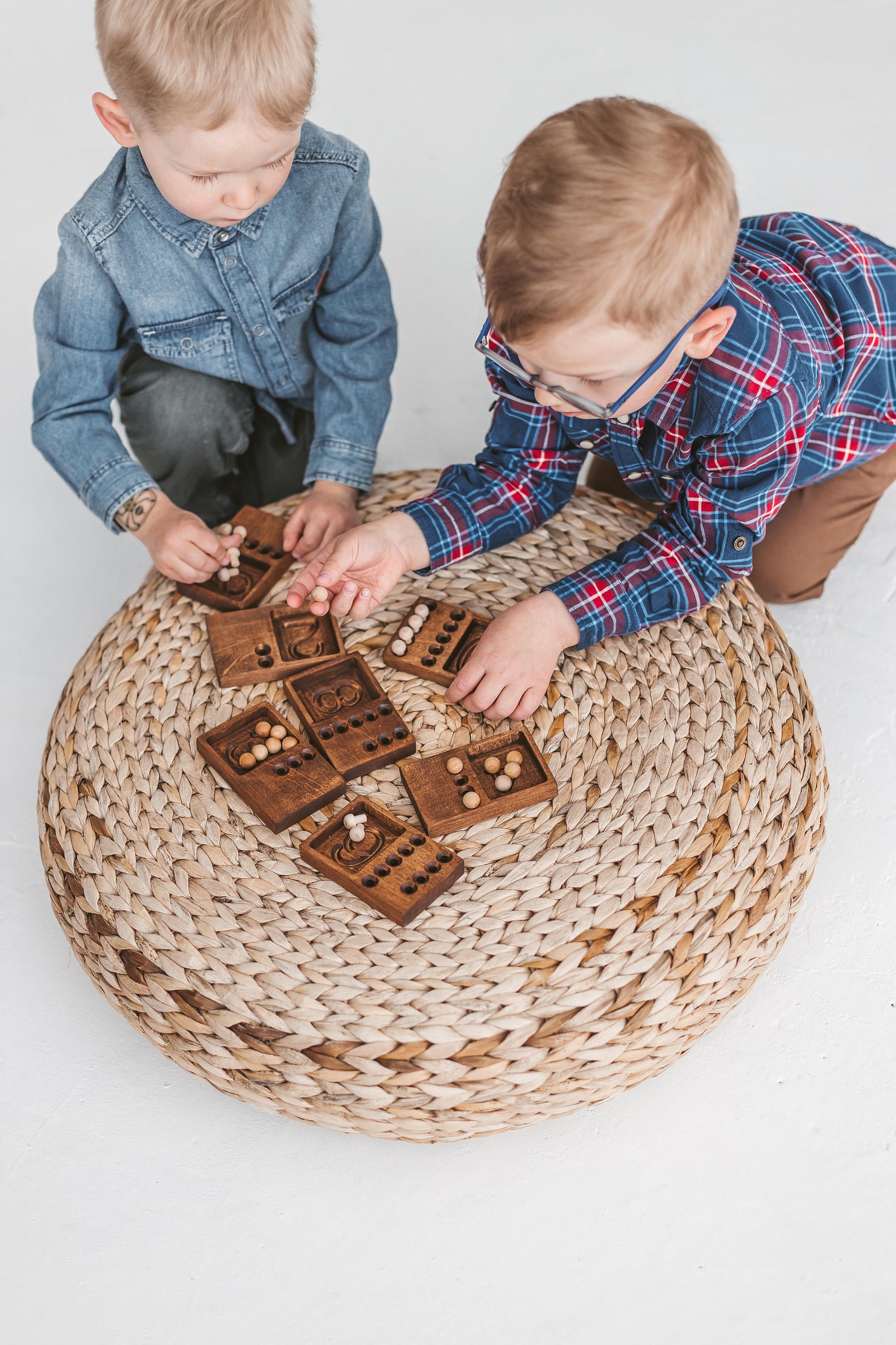 10 wooden counting trays Kids gift or Math Teachers gift | Etsy