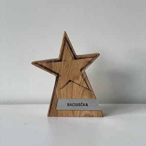 Custom Star Trophy - Sports Trophies, Corporate Gifts, Engraved Wooden ...