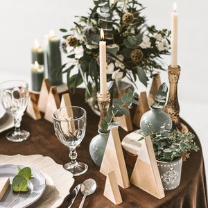 Natural Wood Mountain Table Numbers, Wedding Table Numbers for ...