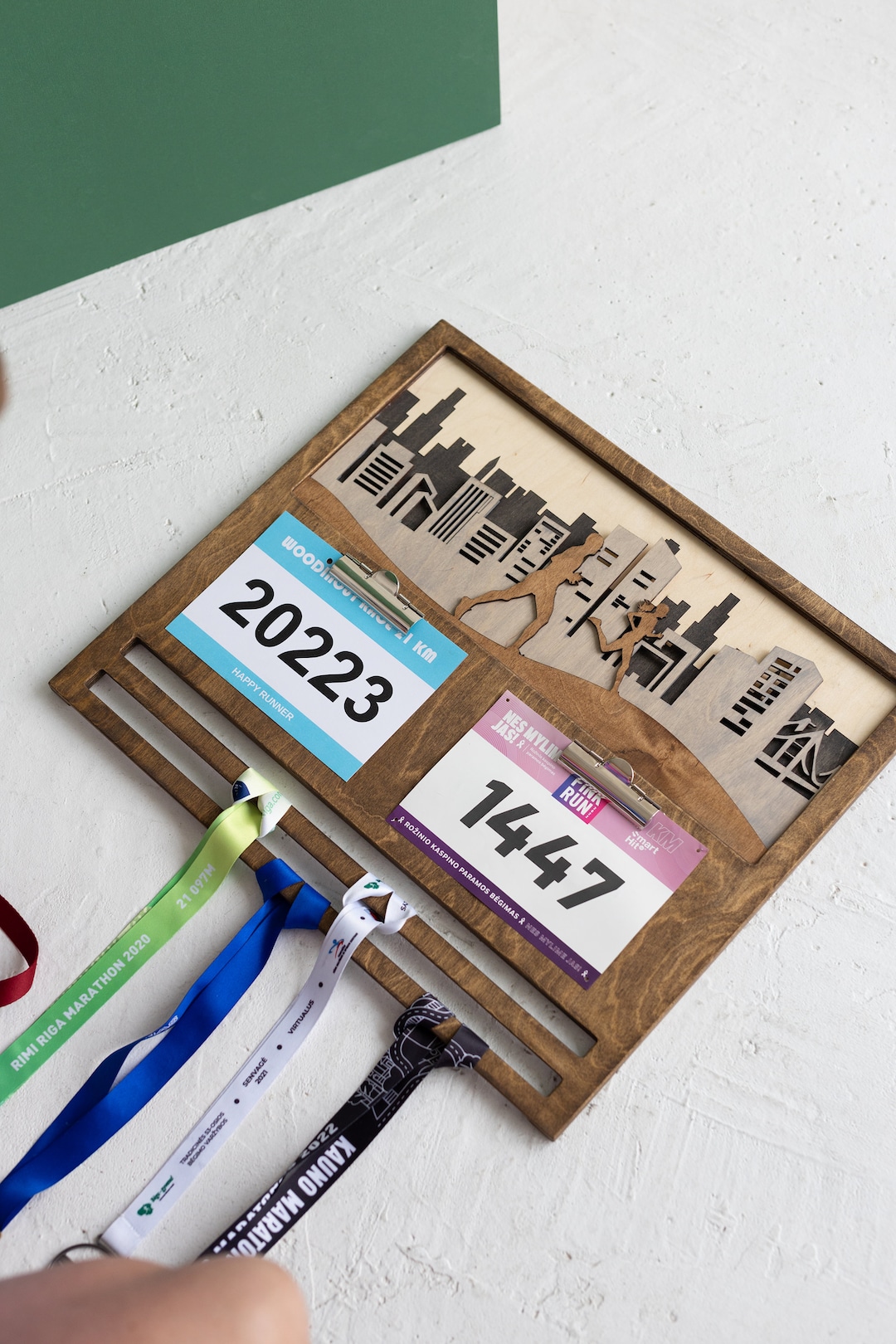 Medal Display Holder for Medals and Bibs Medal Holder Running - Etsy