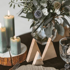 Natural Wood Mountain Table Numbers, Wedding Table Numbers for ...