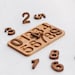 Wooden Numbers Puzzle, Montessori Counting for Toddlers and Preschool ...