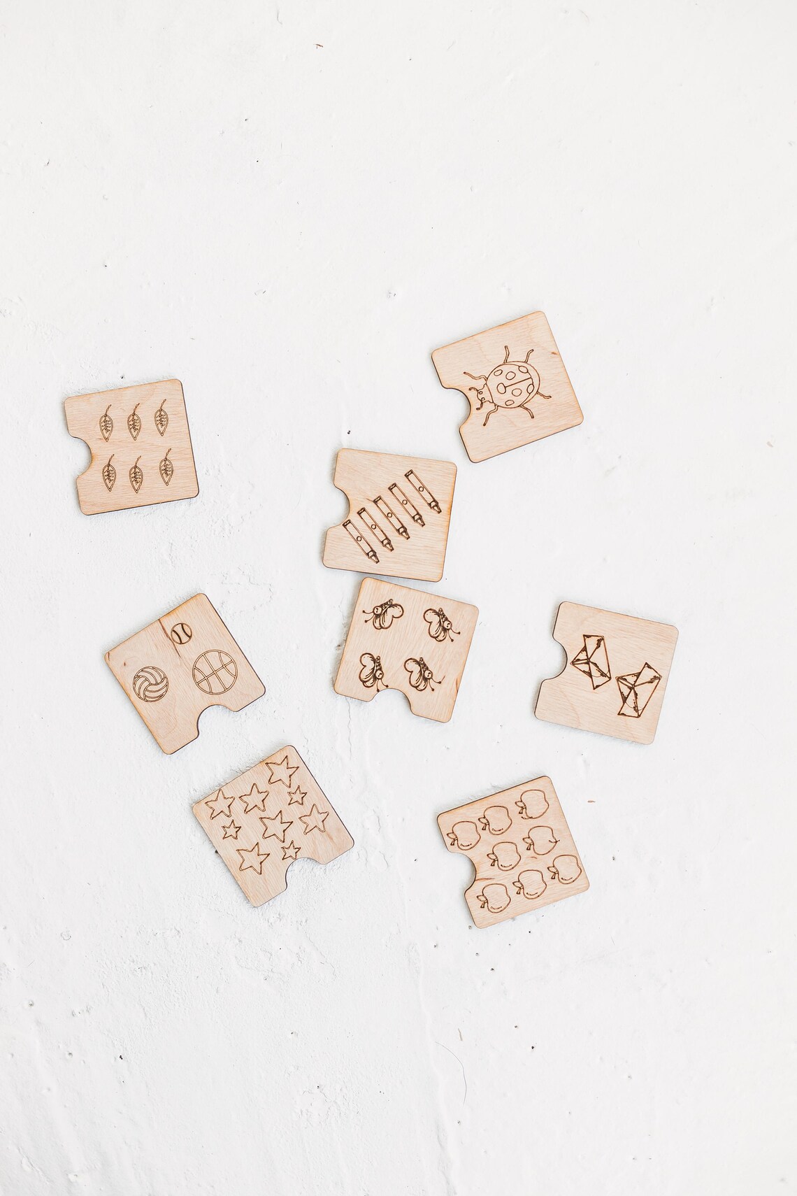 Numbers and Counting Montessori Math Toy Wood Learning - Etsy