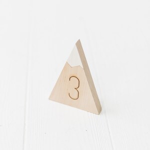 Natural Wood Mountain Table Numbers, Wedding Table Numbers for ...