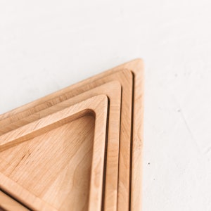 Wooden Tray Triangle Decor, Wooden Pretty Decorative Trays, Jewelry ...