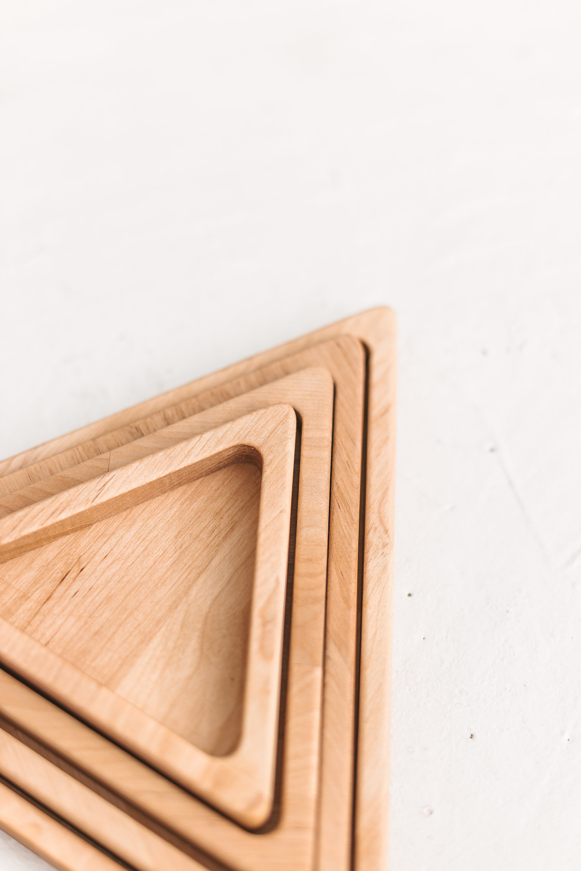 Wooden Tray Triangle Decor Wooden Pretty Decorative Trays - Etsy