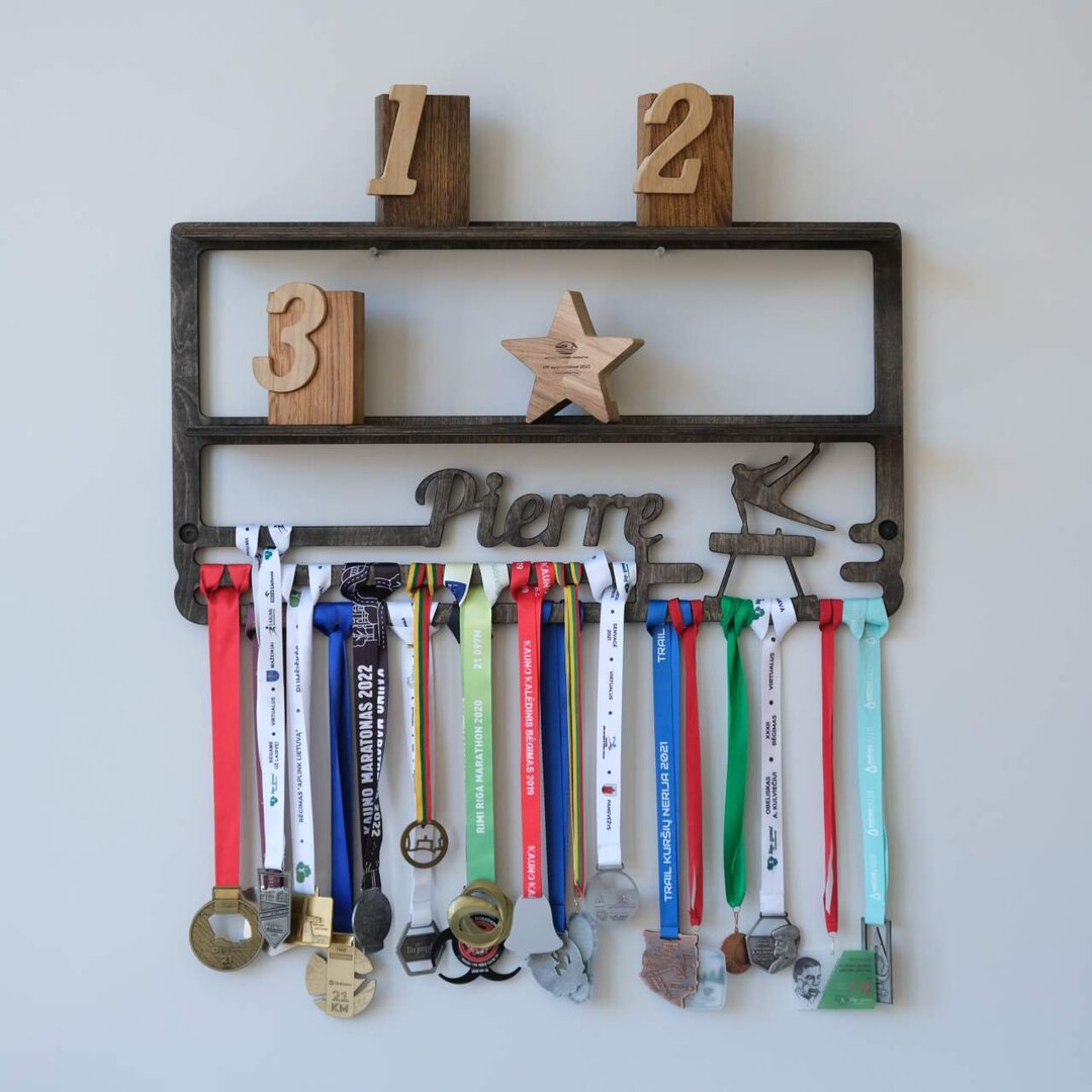 Gymnastics Medal Hanger Gymnastics Coach Gift Custom Name - Etsy