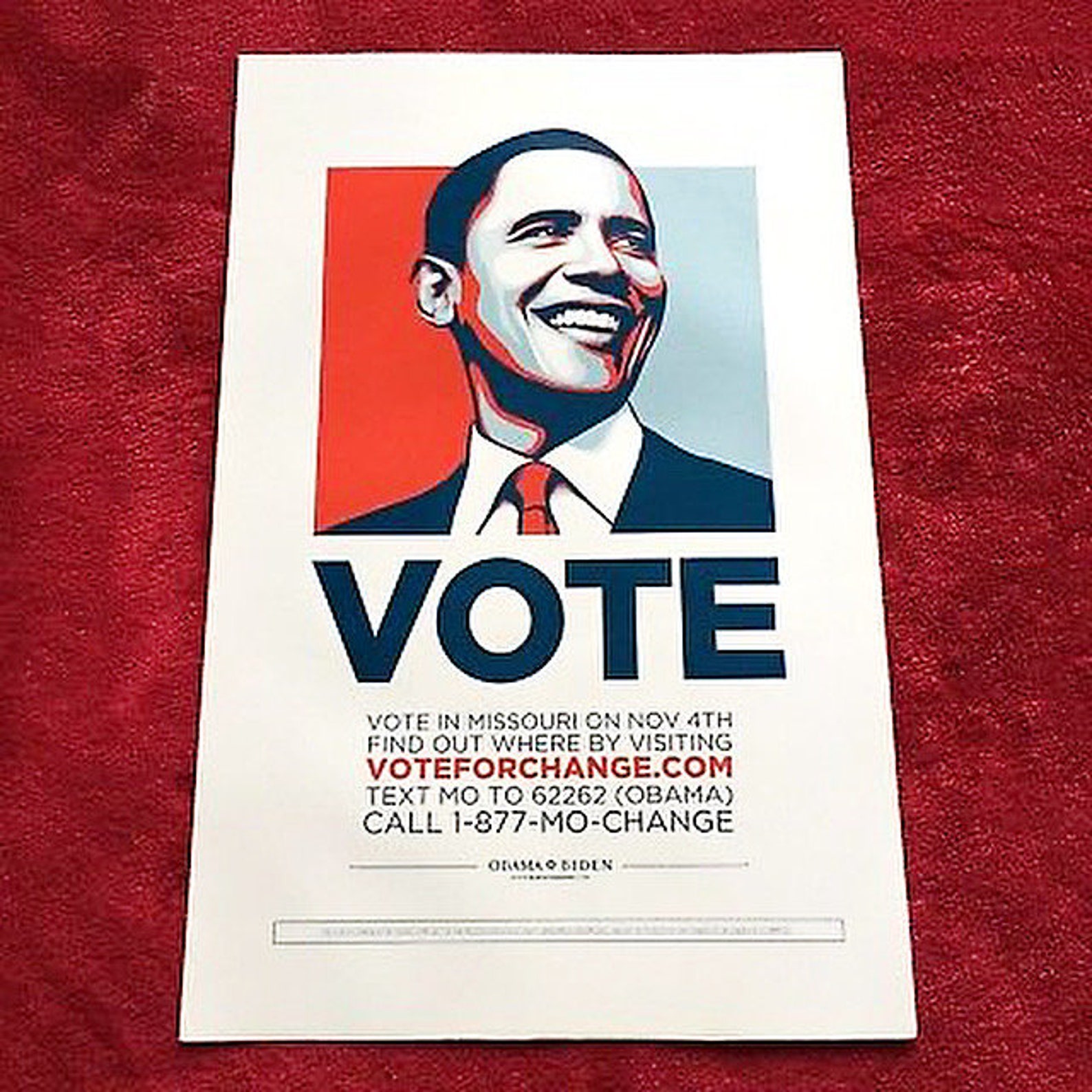 President Barack Obama : Genuine VOTE Hope Campaign Poster - 2008 - Etsy