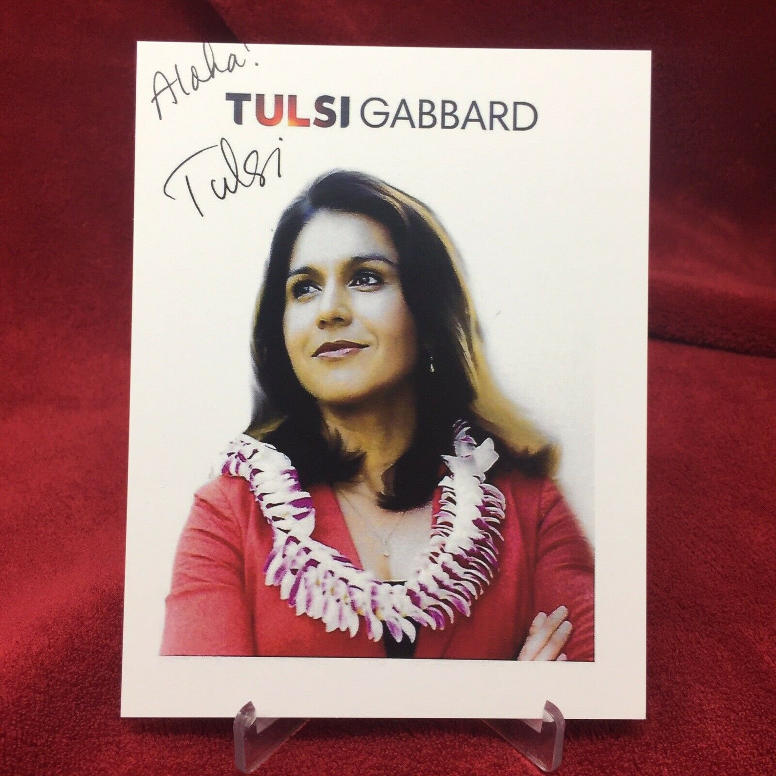 Tulsi Gabbard reprint card photo for president 2020 | Etsy