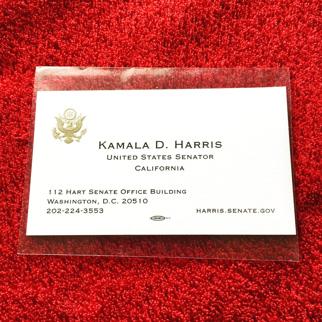 Kamala Harris Business Card Senate - Etsy