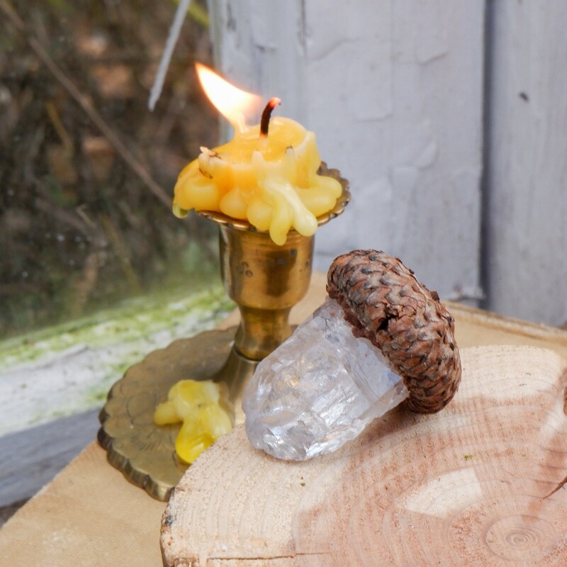 Crystal Acorn - Etsy