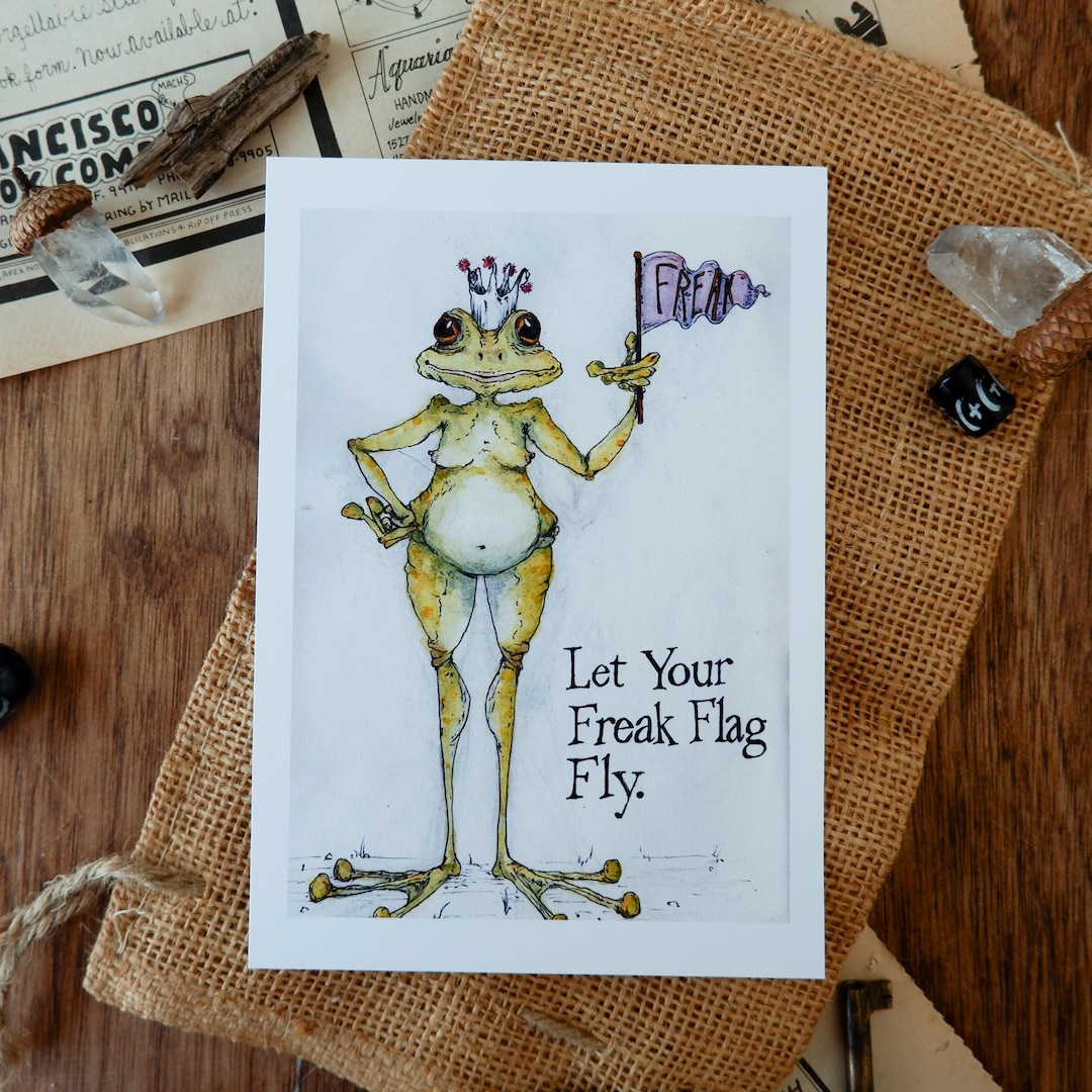 Let Your Freak Flag Fly // 5x7 Art Print - Etsy