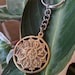 Decorative Brass Lotus Flower Keyring / Keychain Bronze Symbol Peace ...