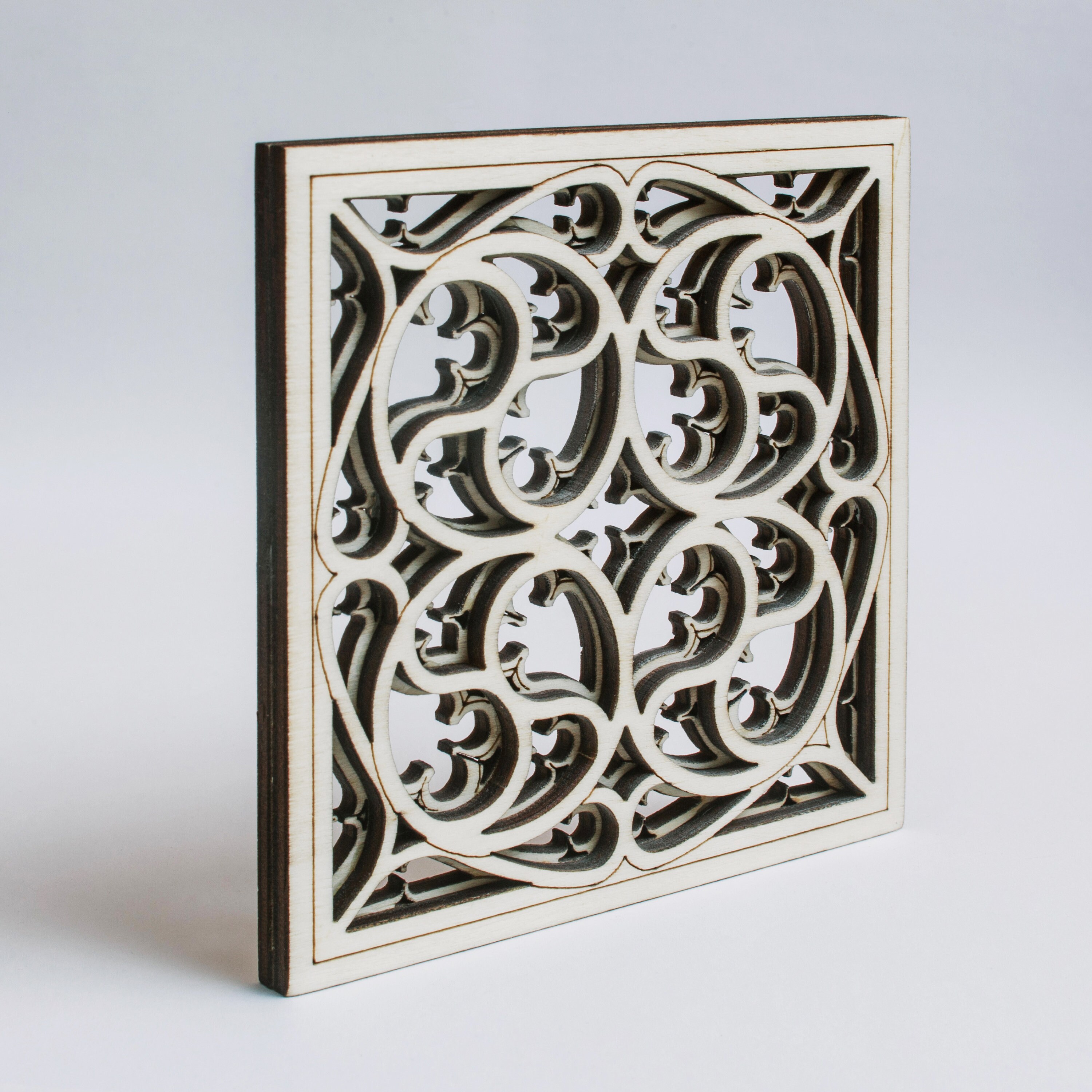 Gothic Rose Window Style Wooden Drink Coaster and Refrigerator - Etsy