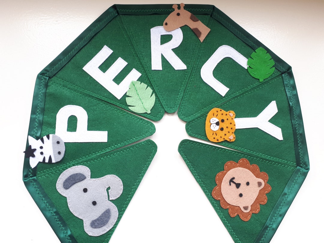 Safari Bunting Safari Jungle Animals Jungle Bunting Safari Personalised ...