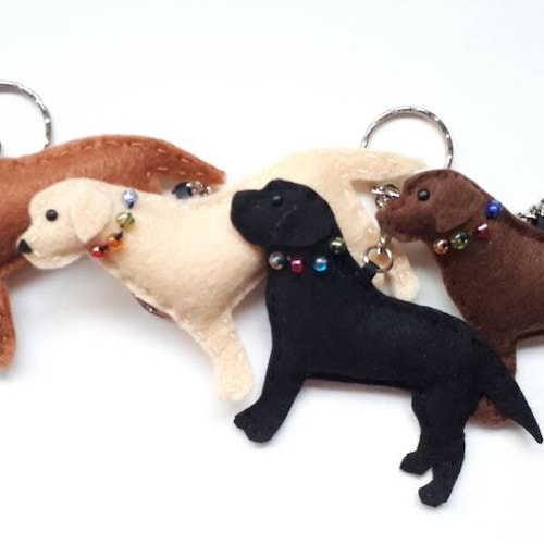 Chocolate Brown Labrador Lab Dog Keyring Bag Charm Lanyard - Etsy
