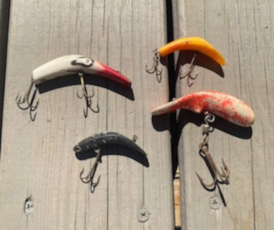 Four 4 Lazy Ike/type Fishing Lures - Etsy