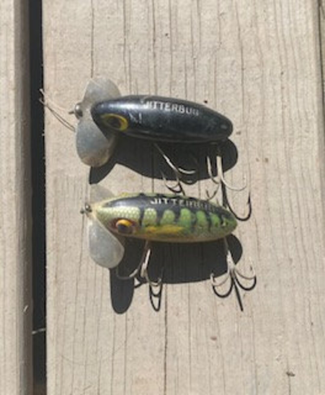 Two 2 Vintage Fred Arborgast Large Jitterbug Lures - Etsy