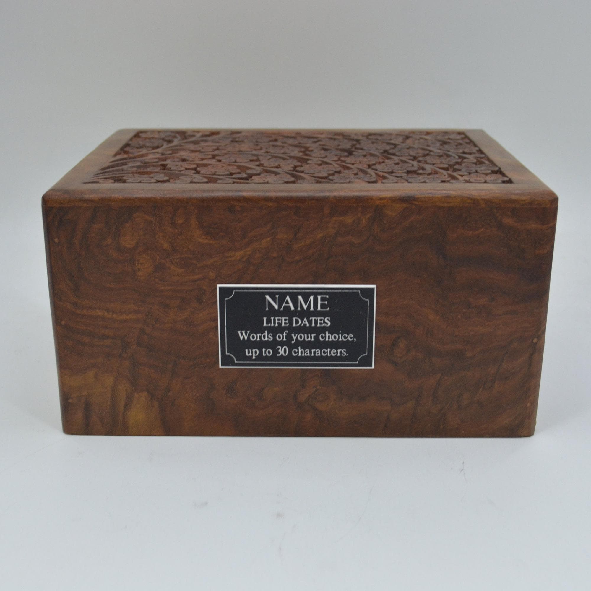 Wood Urn Hand Carved Human Urn - Etsy UK