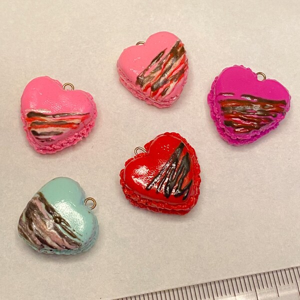 Heart Macaron - Etsy