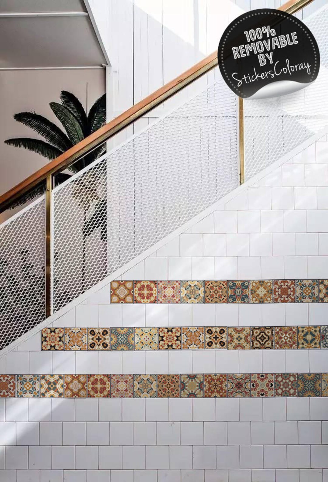 Spanish Ornamental Tile Decals, Talavera, PACK OF 24, Ceramic Decal ...