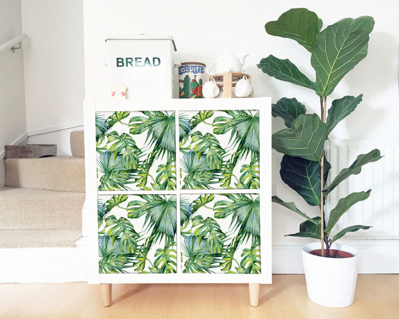 Decals for Kallax / Expedit IKEA Tropical Exotic Leaves - Etsy