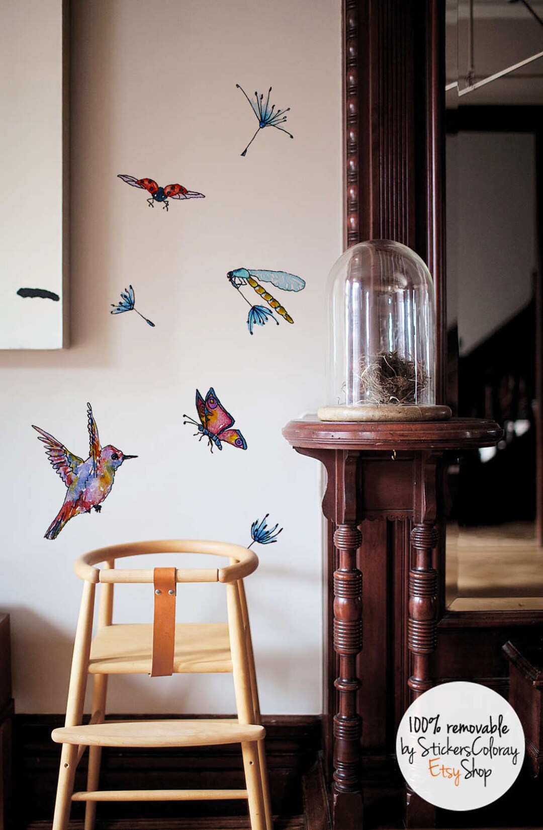 Fawn Wall Decal, Removable Deer Wall Decor, Nature Reusable Wall ...