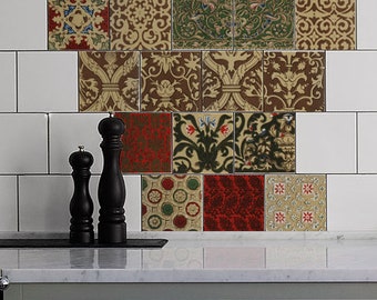 Oriental Damask Tile Stickers PACK OF 24 Ethnic Removable - Etsy Australia