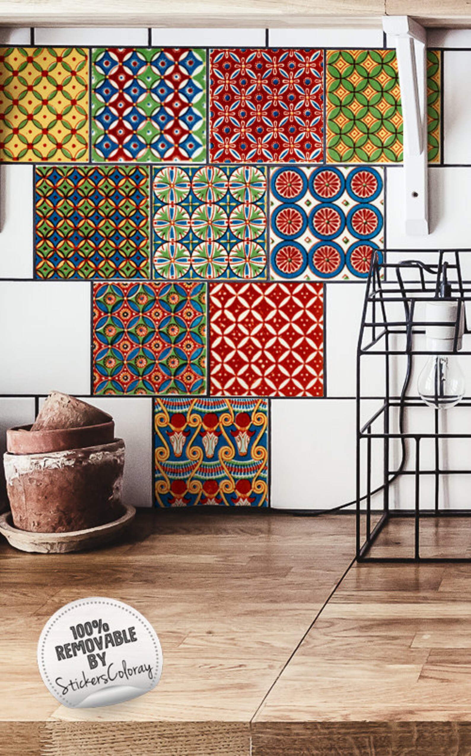 Ceramic Tiles Damask PACK OF 24 Traditional Egyptian - Etsy