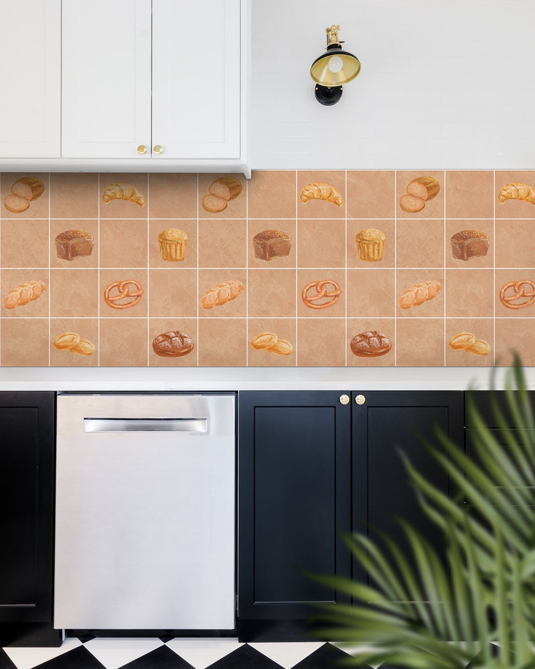 Bakery and Pastry Shop Products Tiles, Abstract, Vinyl Mat, Kitchen ...