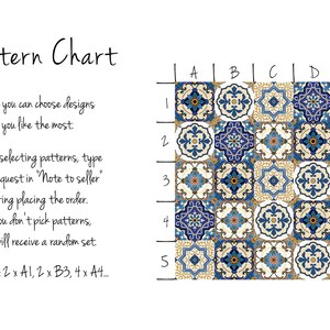 Oriental Damask Tile Stickers, PACK OF 24, Ethnic, Removable ...