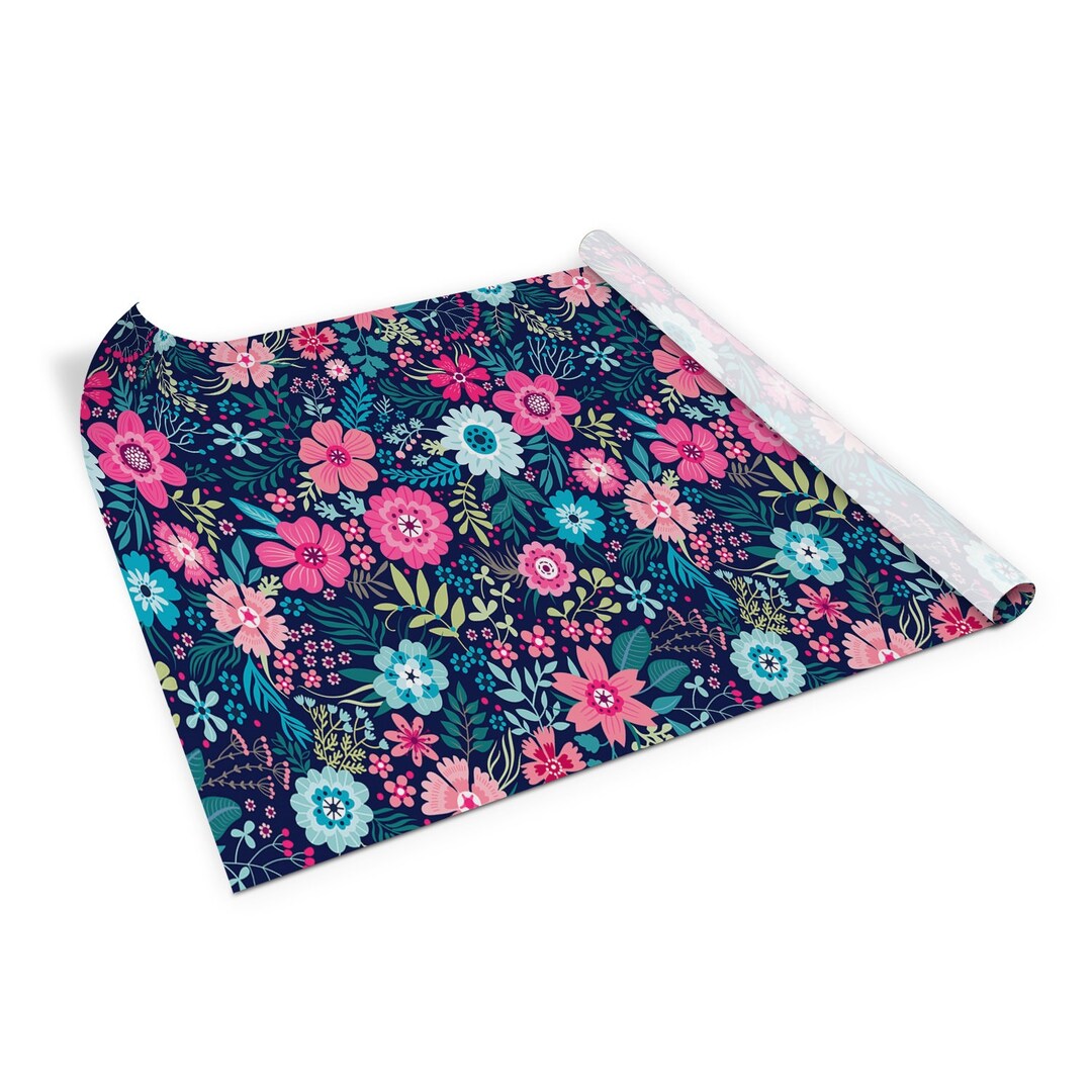 Floral Pattern Veneer Sheets, Furniture Sticker, Size 39.8x19.7 Inch ...