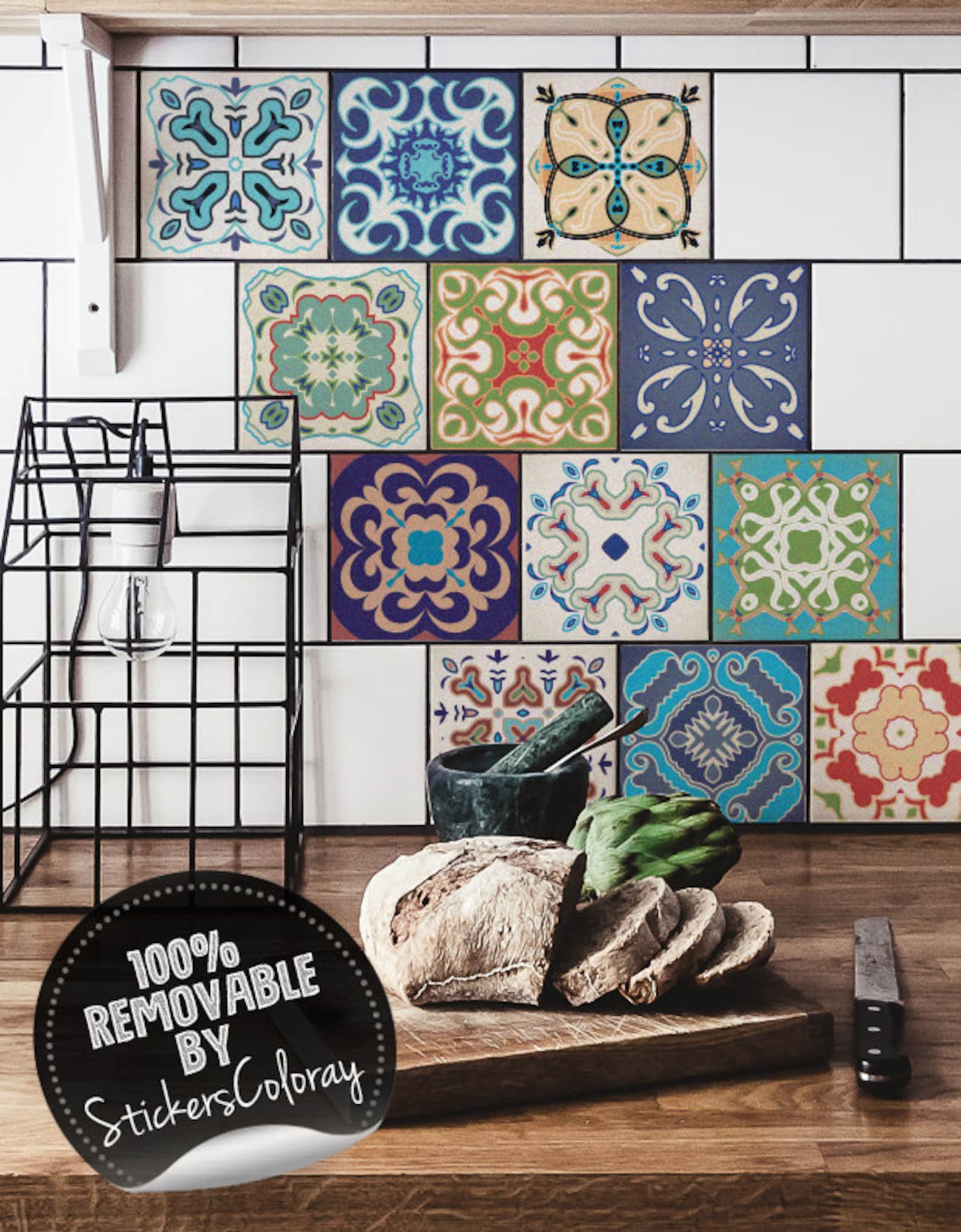 Portuguese Azulejos Tile Stickers PACK OF 24 Lisbon Tile - Etsy Australia