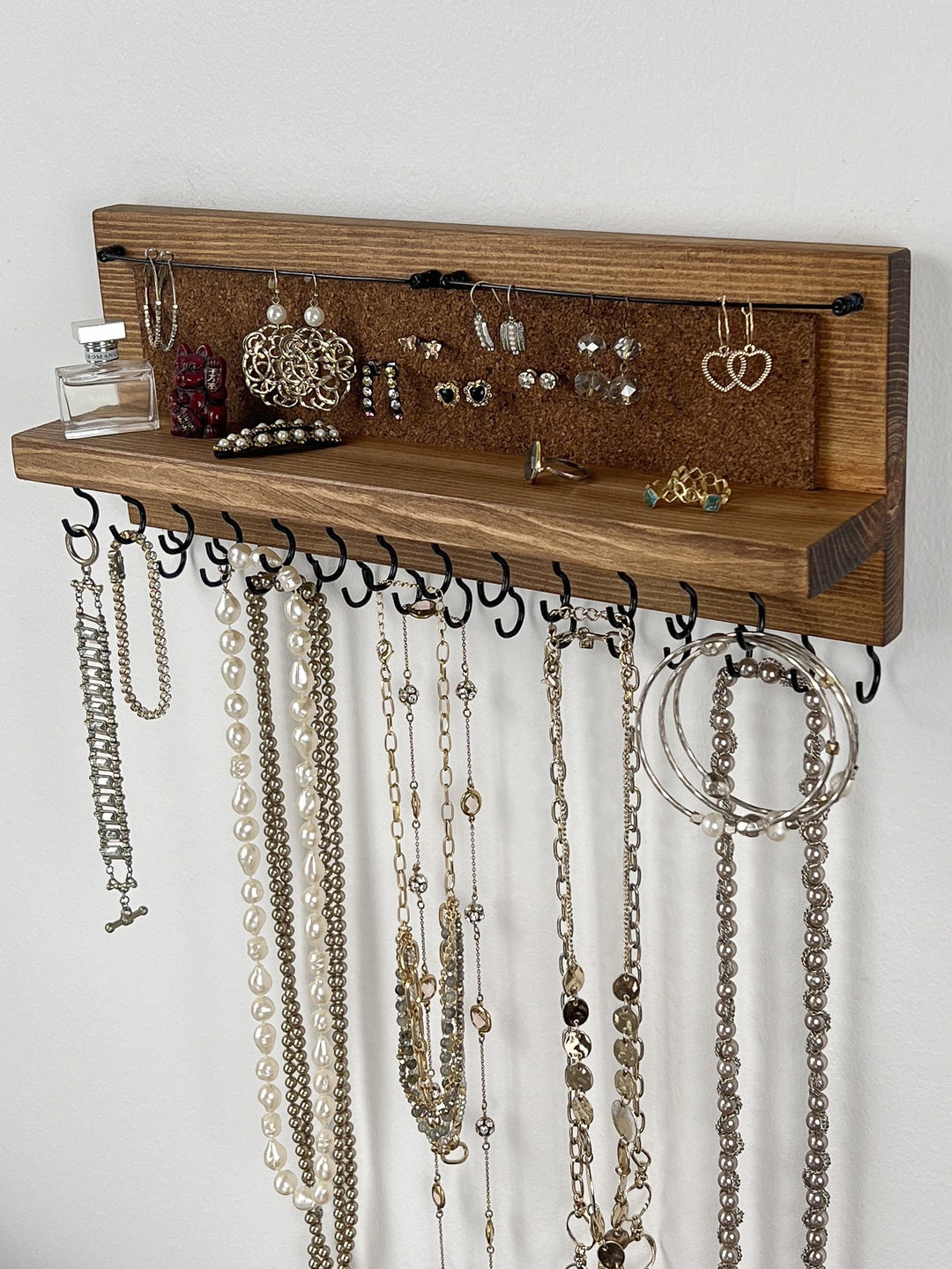 FAST SHIPPING Jewelry Organizer Wall Mount Necklace Holder - Etsy