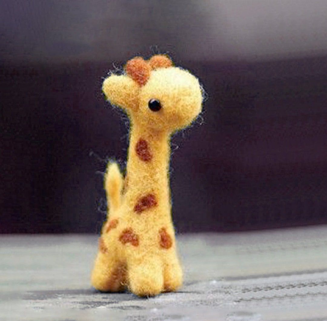 Needle Felting Giraffe Kit. Easy Felting. Craft Activity. Giraffe ...