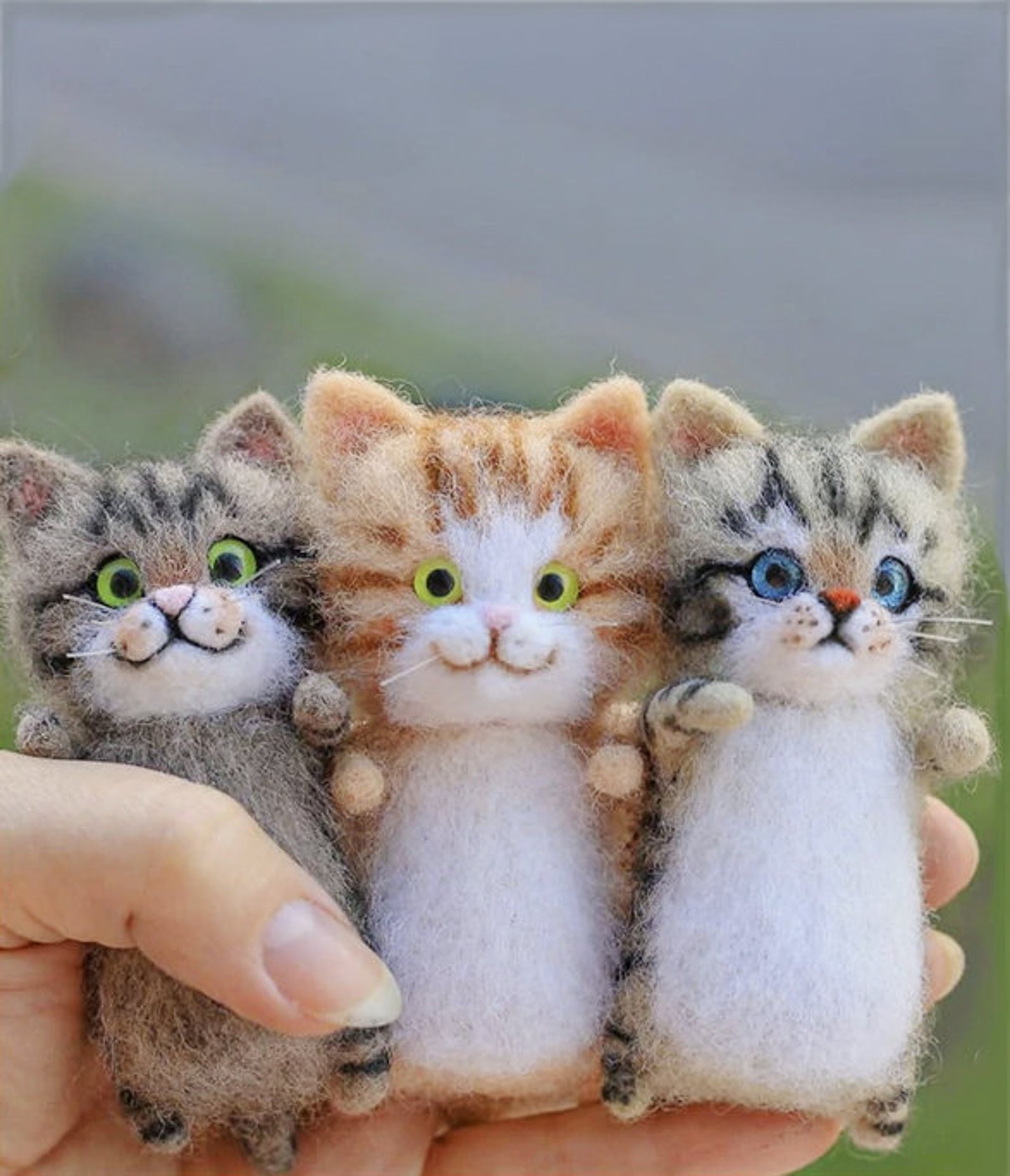 Needle Felting Cat Kit. Felting Wool. Felt Craft Activity. - Etsy