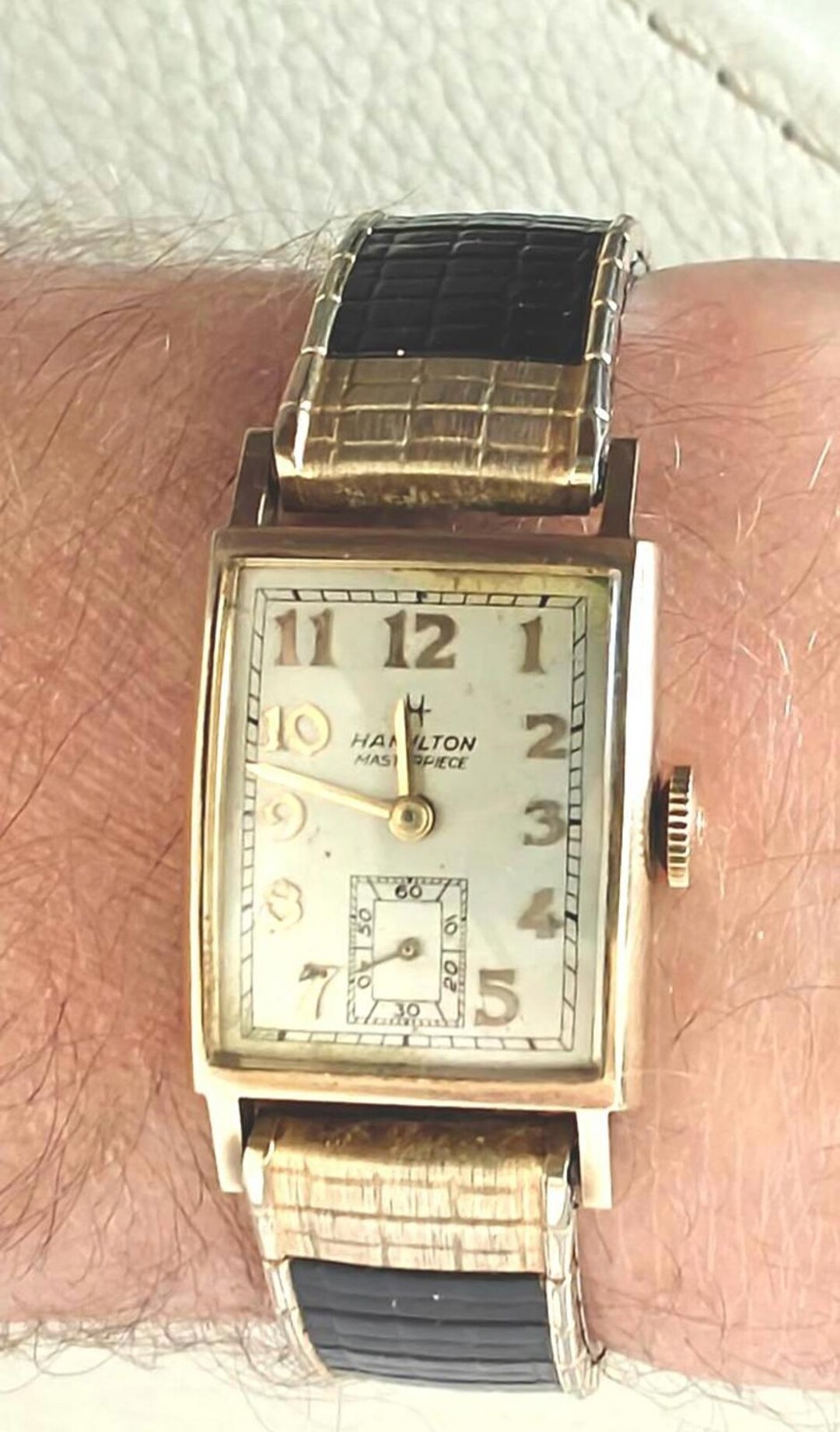 Vintage 10K Hamilton Masterpiece Watch - Etsy