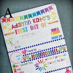 First Day of School Dry Erase Board, Last Day of School Dry Erase Board ...