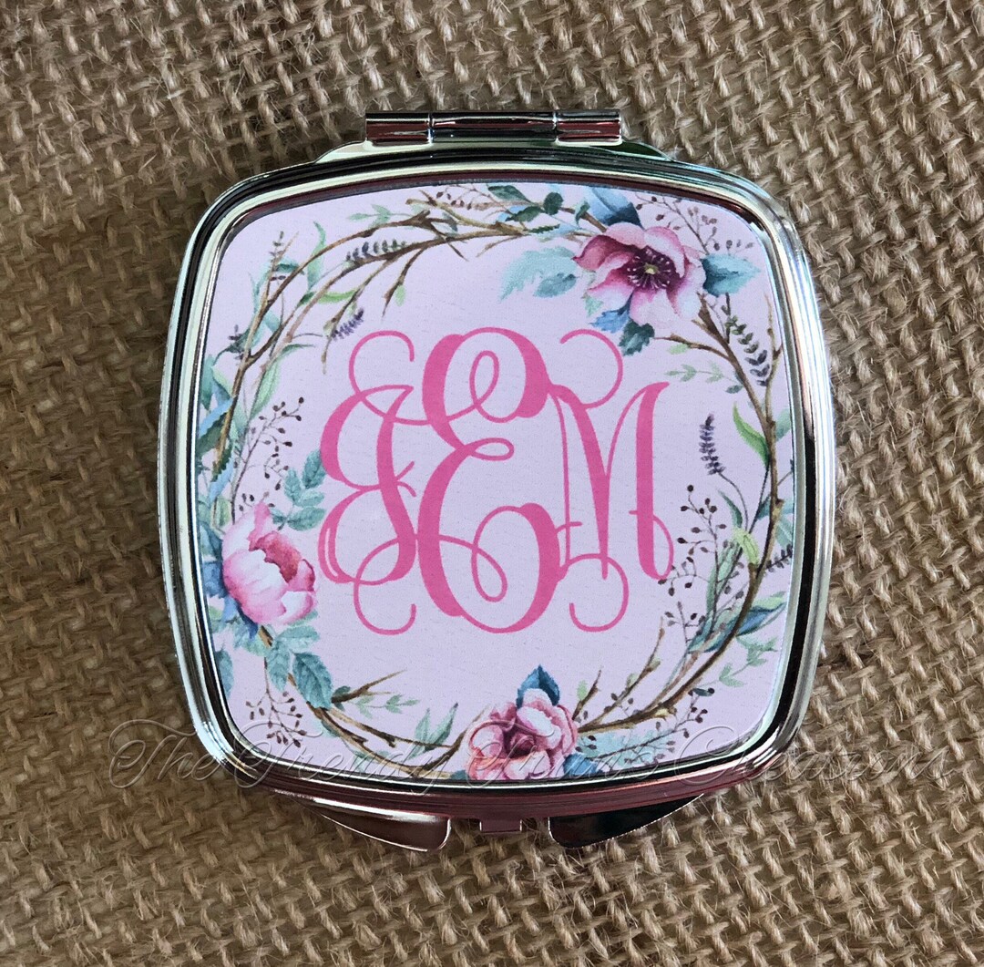 Personalized Compact Mirror Compact Mirror Bridal Party - Etsy
