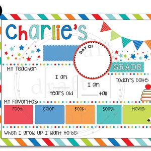 First Day of School Dry Erase Board, Last Day of School Dry Erase Board ...