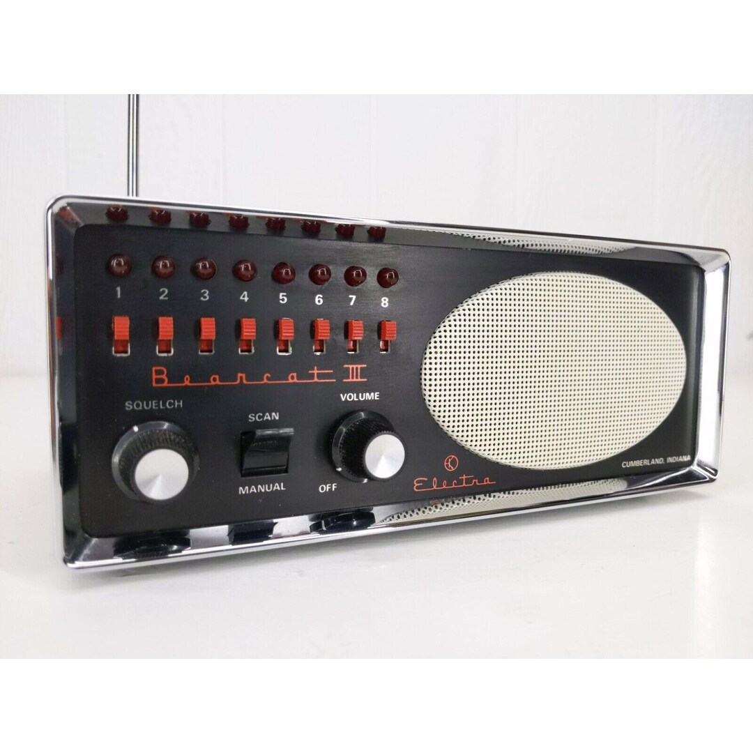 Vintage Electra Bearcat Receiver Police Scanner BCIII Model 3 Working ...
