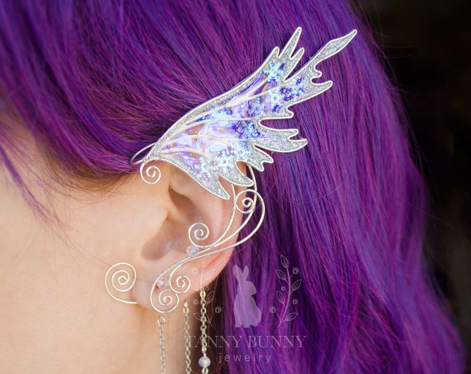 Winter Fairy Wing Ear Cuff * Elf Ear Cuff No Piercing* Fairy Ear Wrap - Etsy